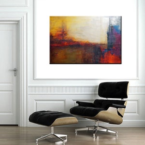 Hand Made, Unique Modern ART, Wall Art Contemporary Painting on Canvas ...