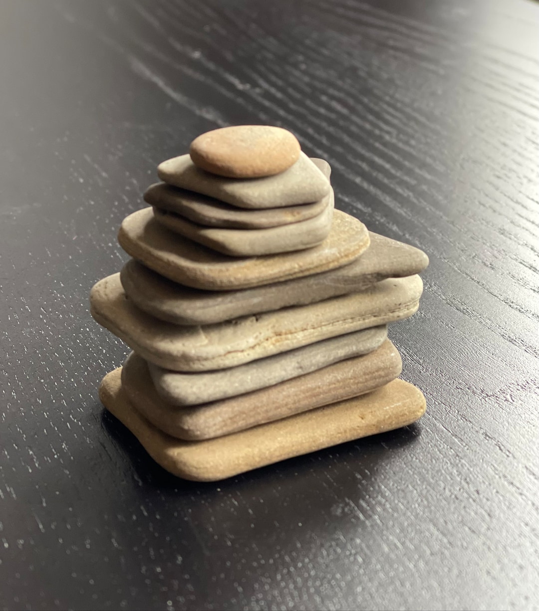 Stack of 10 Stones Pebbles River Rocks Loose Parts Flat - Etsy