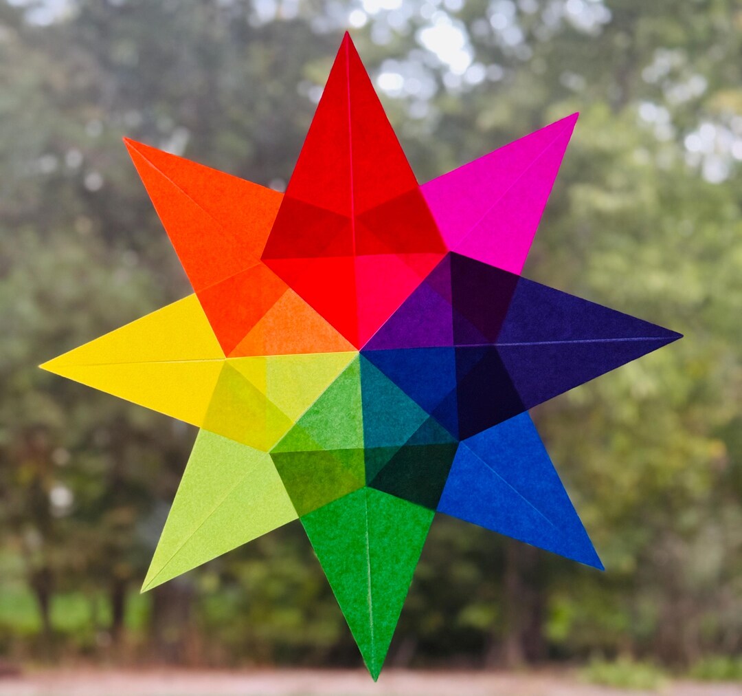 Suncatcher, Waldorf, Window Decal, Star, Window Star, Homeschool ...