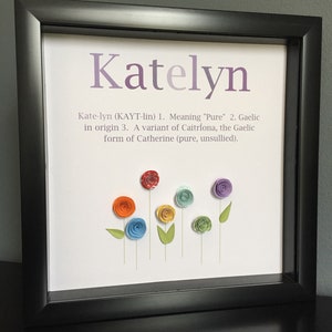Name Meaning Art, 3D Paper Art, Personalized Baby Gift, Baby Boy Gift ...