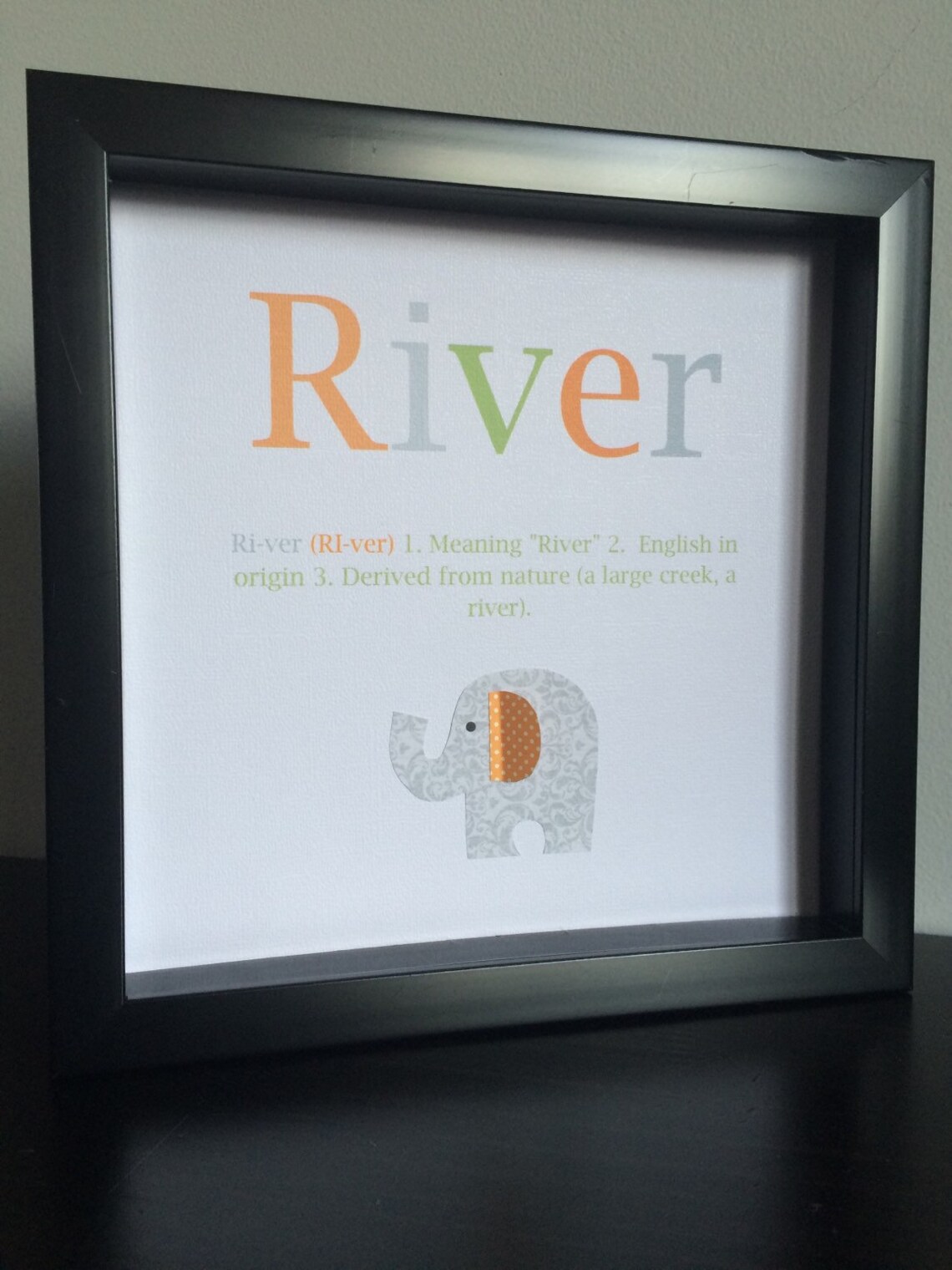 Name Meaning Art 3D Paper Art Personalized Baby Shower Gift - Etsy