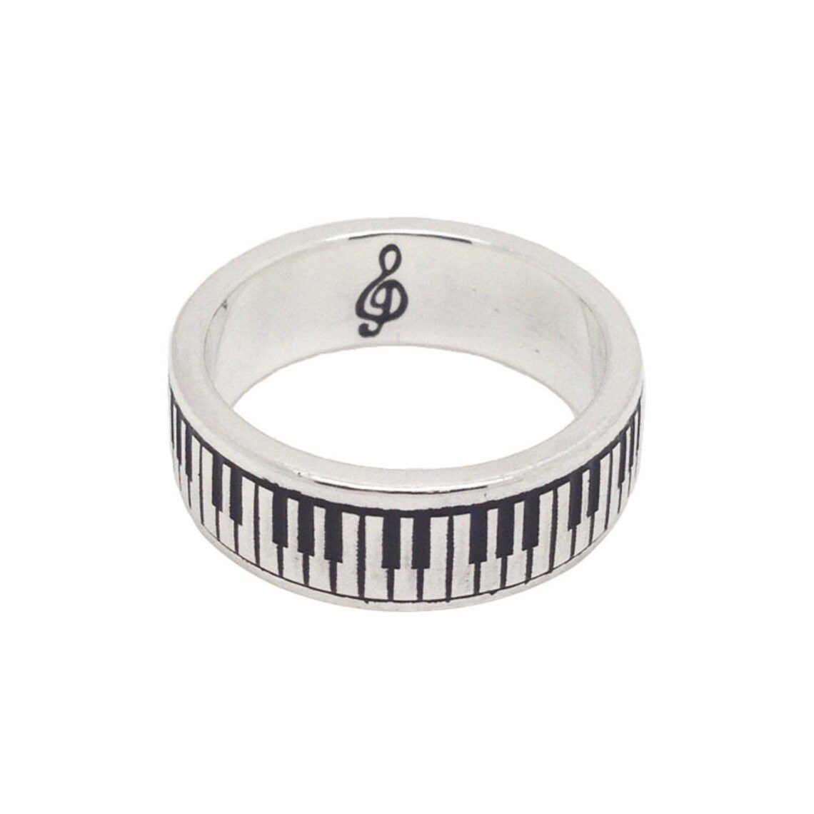 Piano Ring Silver Sterling 925 - Etsy