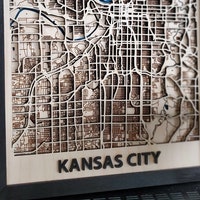Kansas Sunflower Fields Engraved Wood Wall Art Panel | Linocut Block ...