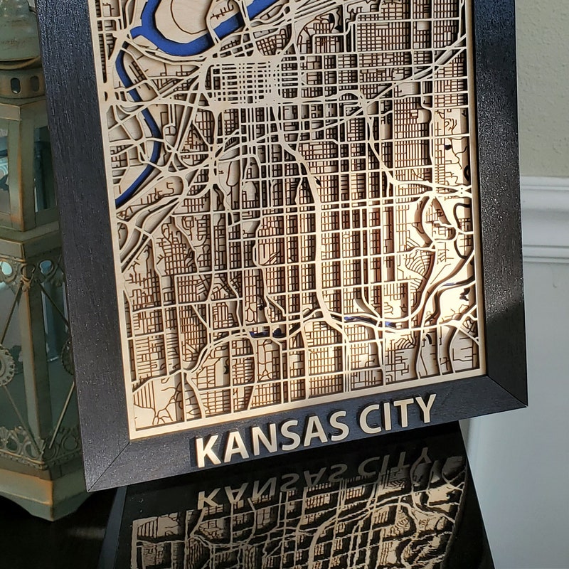 Kansas Map - Etsy