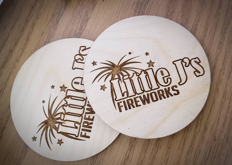 Custom Coasters With Any Logo or Your Design - Etsy