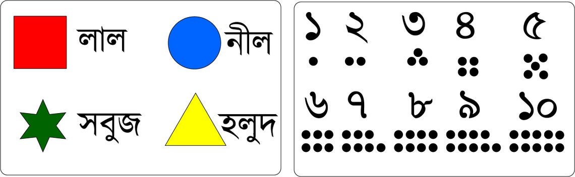 Bengali Handwriting Practice Wooden Tracing Board - Etsy