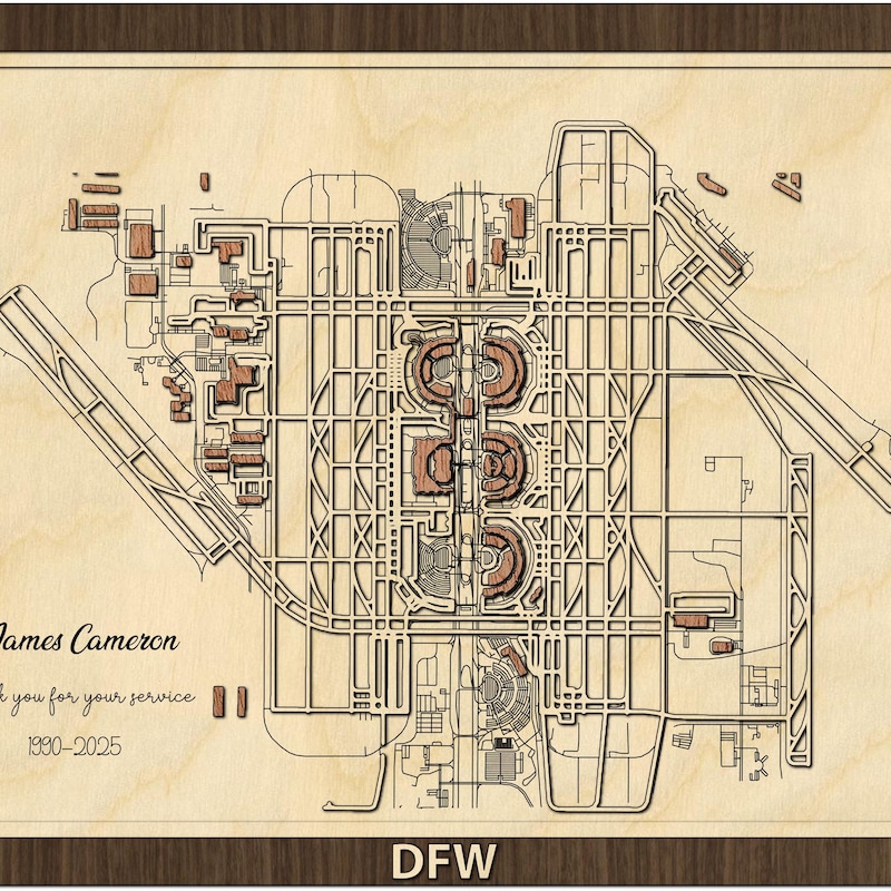 Airport Runway Map - Etsy