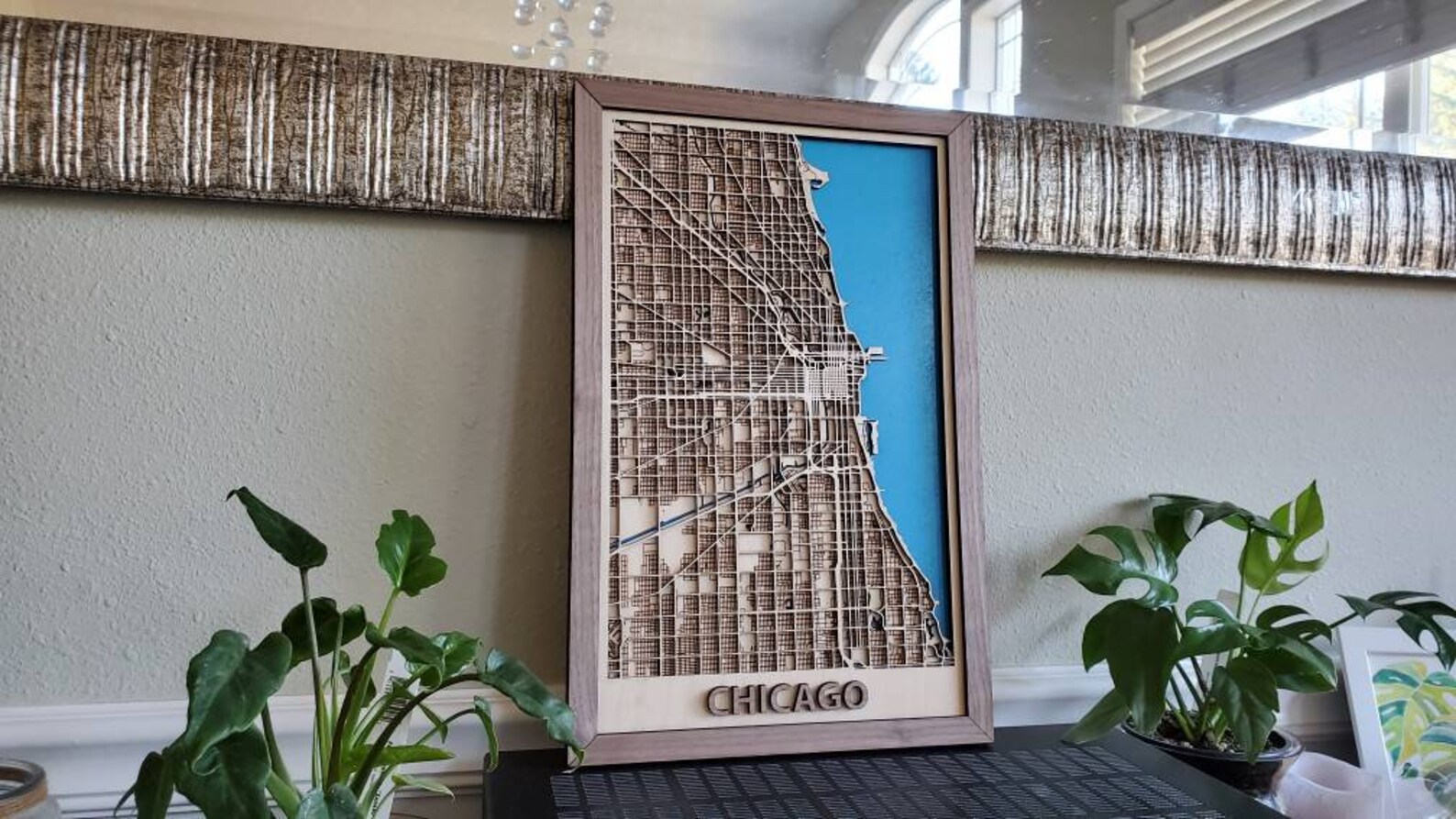 Chicago 3D Map on Wood Laser Cut/engraved 5 Layers - Etsy