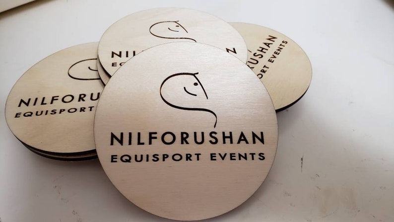 Custom Coasters With Any Logo or Your Design - Etsy