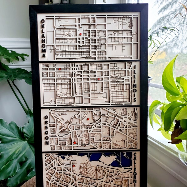 Laser Cut Cities - Etsy