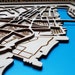Boston 3D Map on Wood Laser Cut/engraved 9x11 5 - Etsy