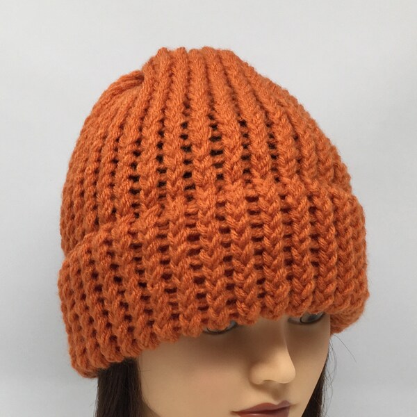 Burnt Orange Hat - Etsy
