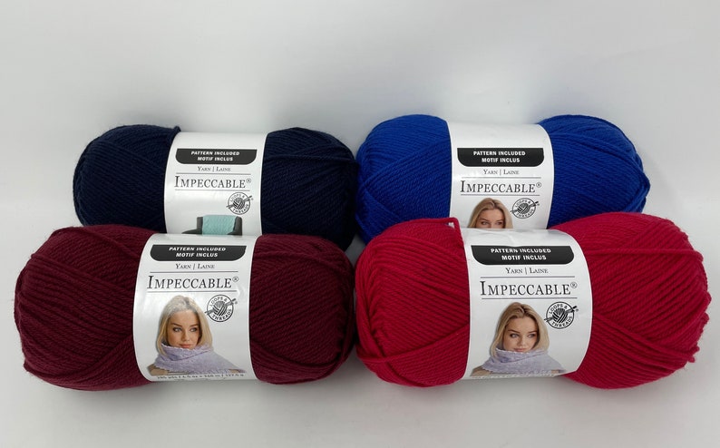 Impeccable Acrylic Yarn by Loops & Threads - 4.5 Oz Skein - Etsy