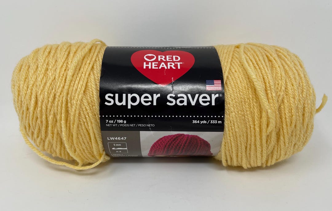 Red Heart Super Saver Cornmeal Acrylic Yarn - Etsy