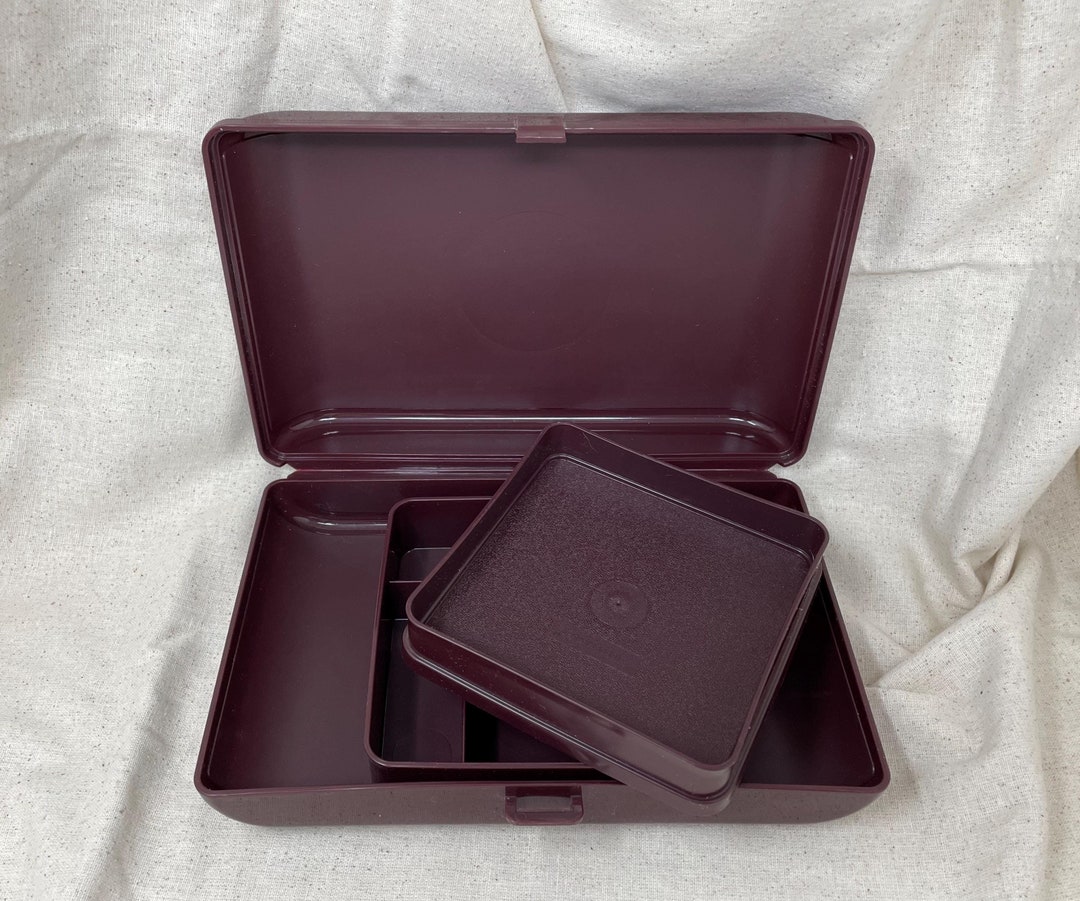 Vintage Tupperware Tuppercraft Brown Personal Valet Travel Case ...