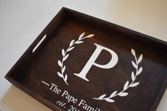 Custom Family Name Tray | Etsy