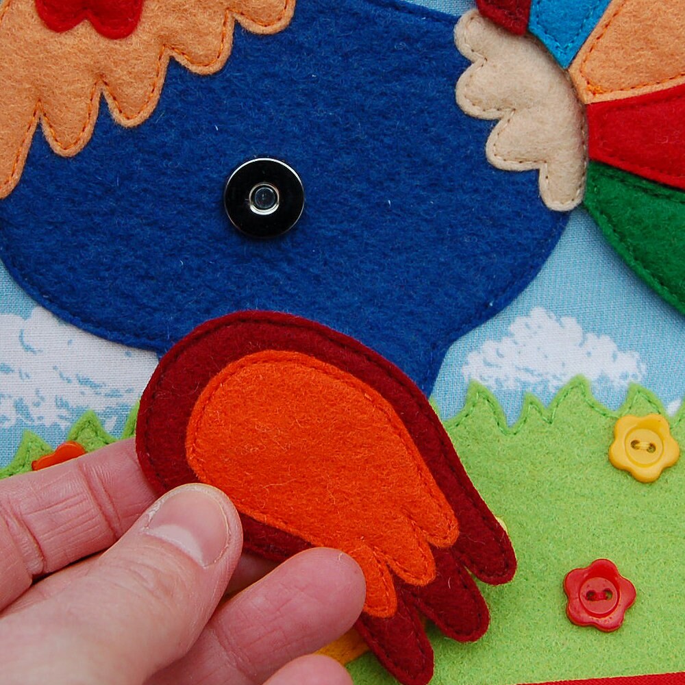 PDF Pattern Tutorial 2 Farm Quiet Book Pages Chicken And Etsy