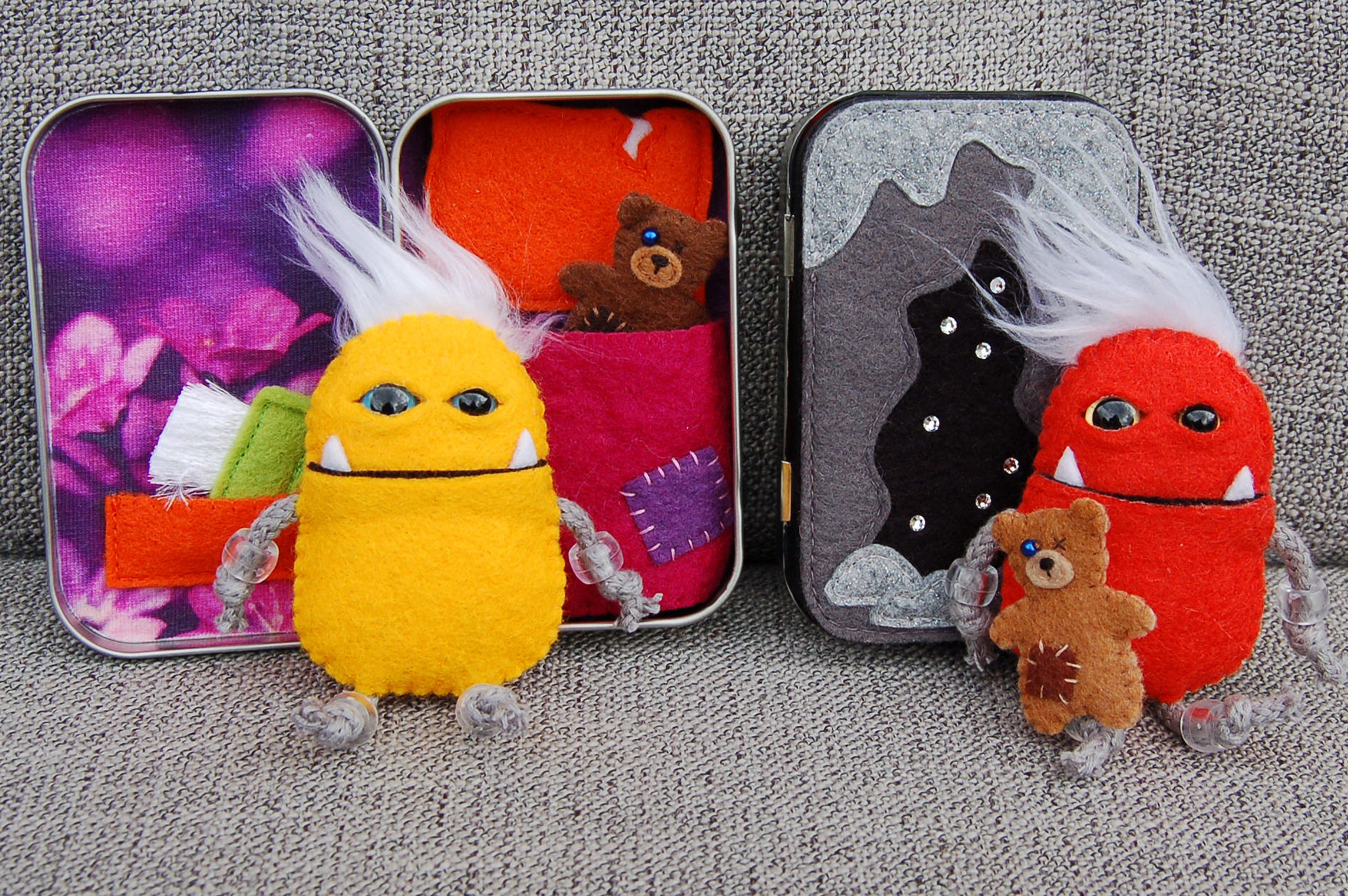 PDF Pattern & Tutorial Little Creature in Tin Box Cave - Etsy Canada