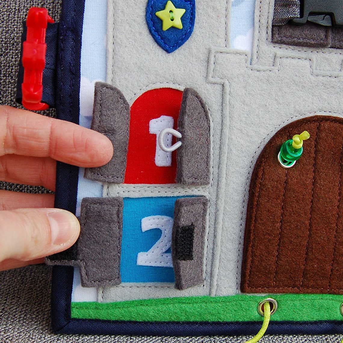 PDF Pattern & Tutorial 2 Quiet Book Pages Knightbook: Castle - Etsy