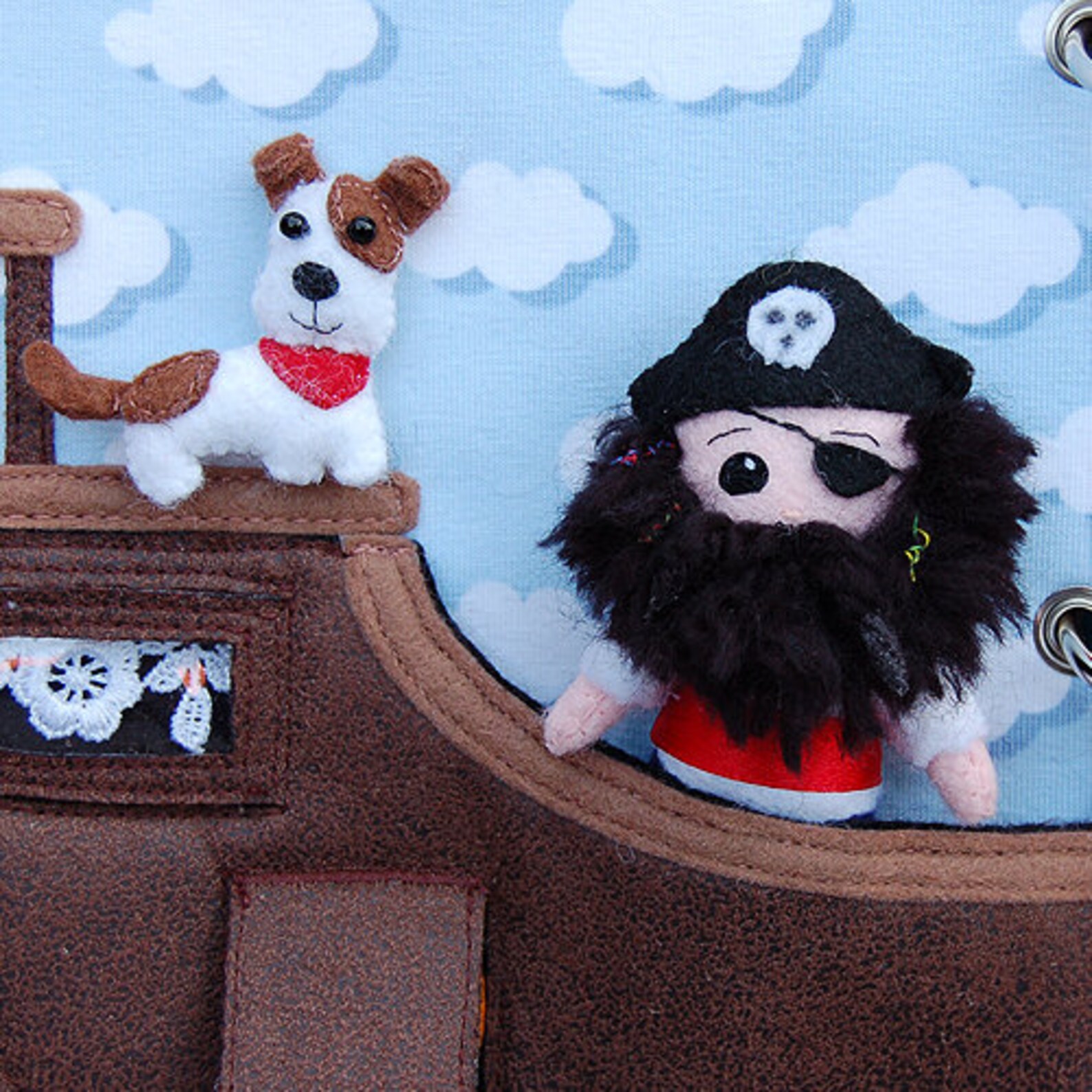 PDF Pattern & Tutorial 2 Quiet Book Pages Piratebook: Pirate - Etsy