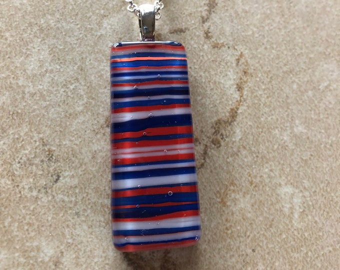 Fused Glass Pendant - Fused Glass Necklace - Fused Glass Jewelry ...