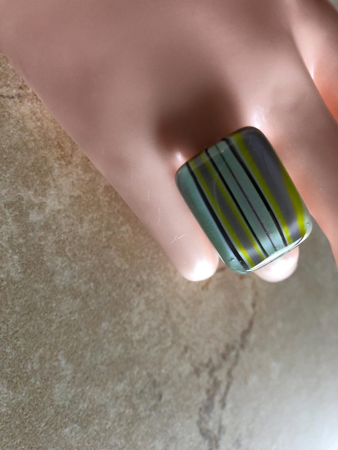 Fused Glass Rings - Fused Glass Jewelry - Glass Rings - Etsy