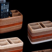 11" X 11" Extra Large TV Remote Control Holder Caddy Organizer Catchall ...