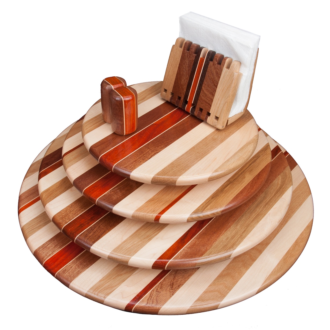 Round Hardwood Lazy Susans - Etsy