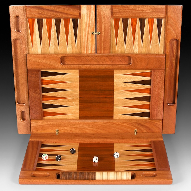 Solid Exotic Hardwood Backgammon Board - Etsy
