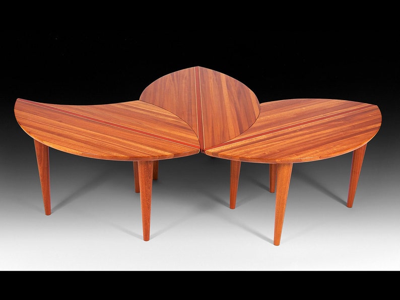 Solid Hardwood Sectional Coffee Table - Etsy