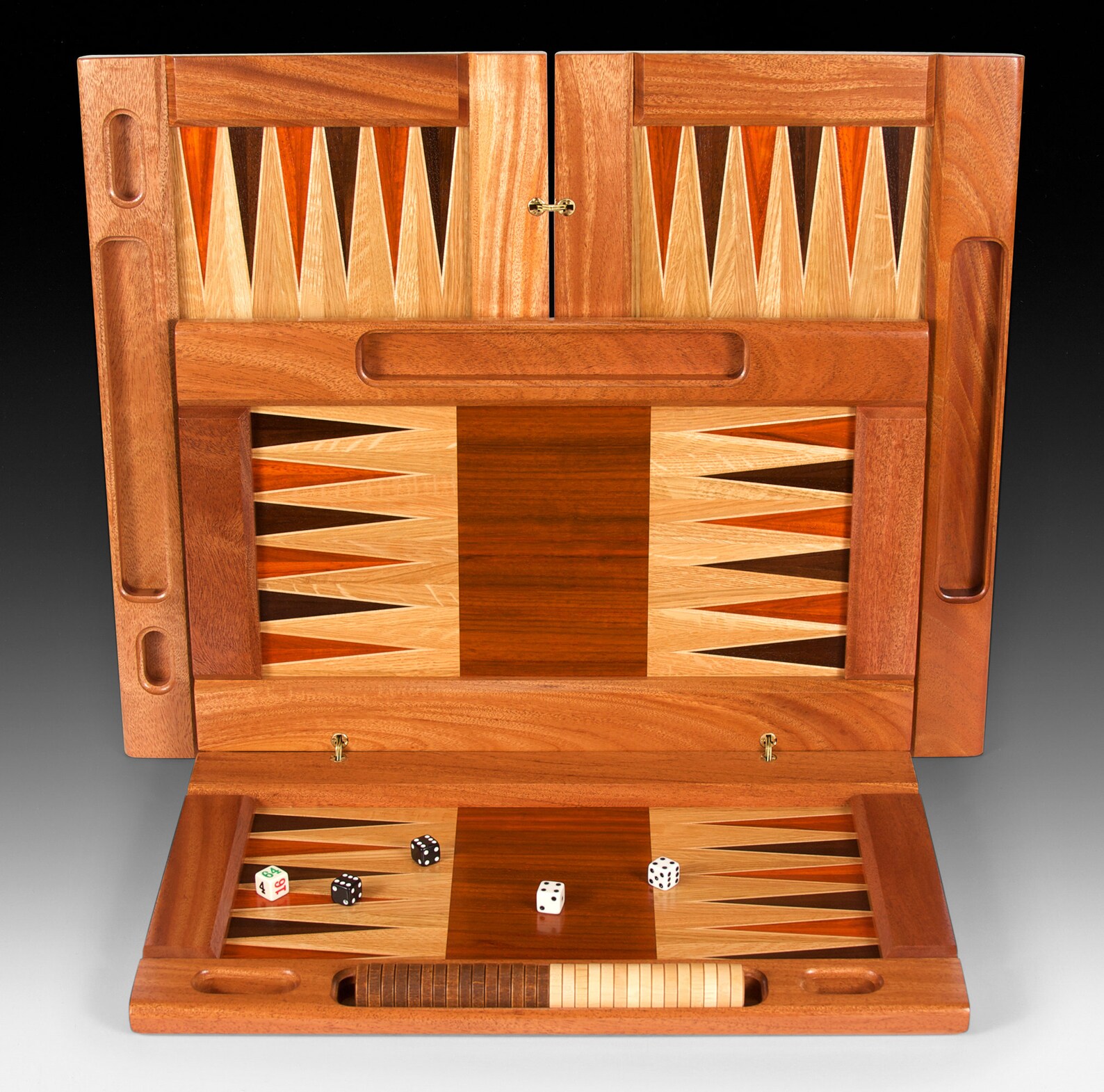 Solid Exotic Hardwood Backgammon Board | Etsy