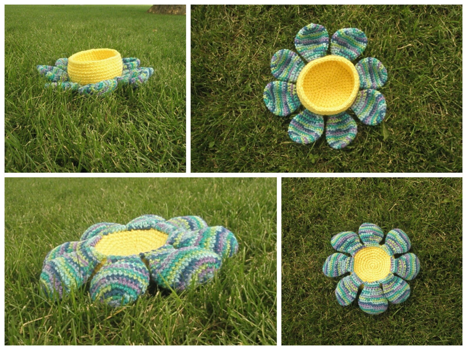 Crochet Flower Power Bowl / Container Pattern This is a PDF Pattern ...
