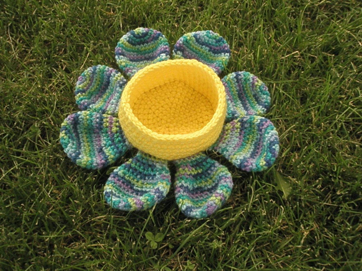 Crochet Flower Power Bowl / Container Pattern This is a PDF Pattern ...