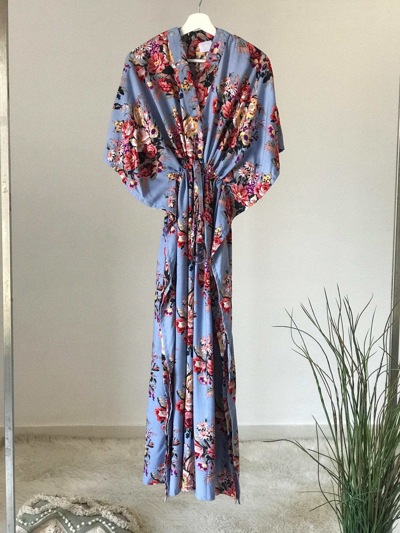 Delivery Gown and Maxi Dress. Birthing and Nursing Hospital Gown. Rich ...