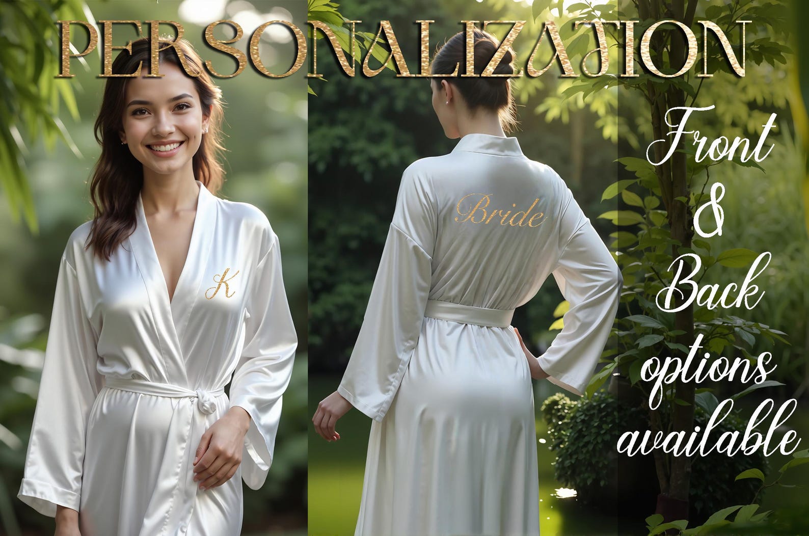 Softest Silky Bridesmaid Robes for Bridal Party in Light Yellow ...