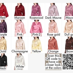 Personalized Bridal Robes, Bridesmaid Robes, Kimono Robes for Women in ...