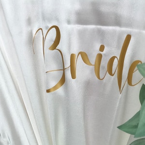 Silky Champagne Bridesmaid Robes in Long Lengths for Mother of the ...