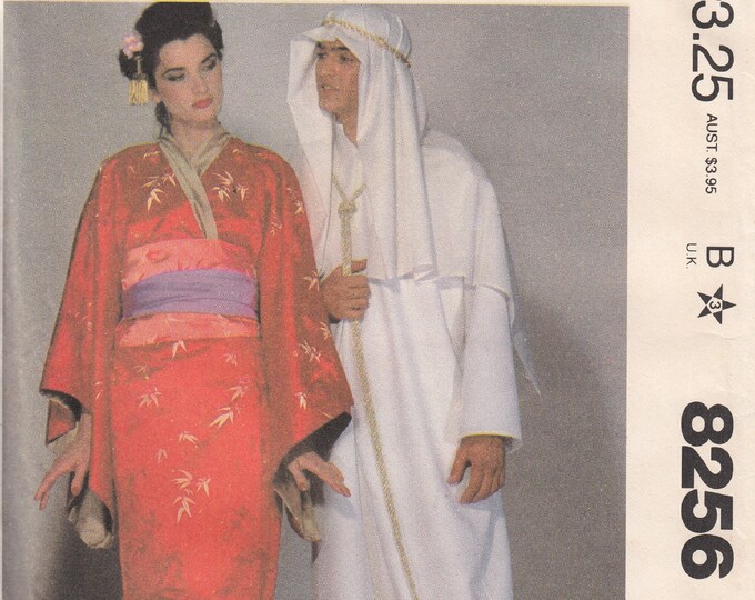 Vintage Mccall's 8256 Sewing Pattern Japanese Geisha Arab Sheik ...