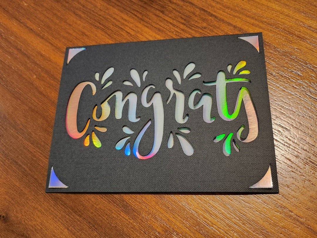 Handmade Congrats Card - Etsy