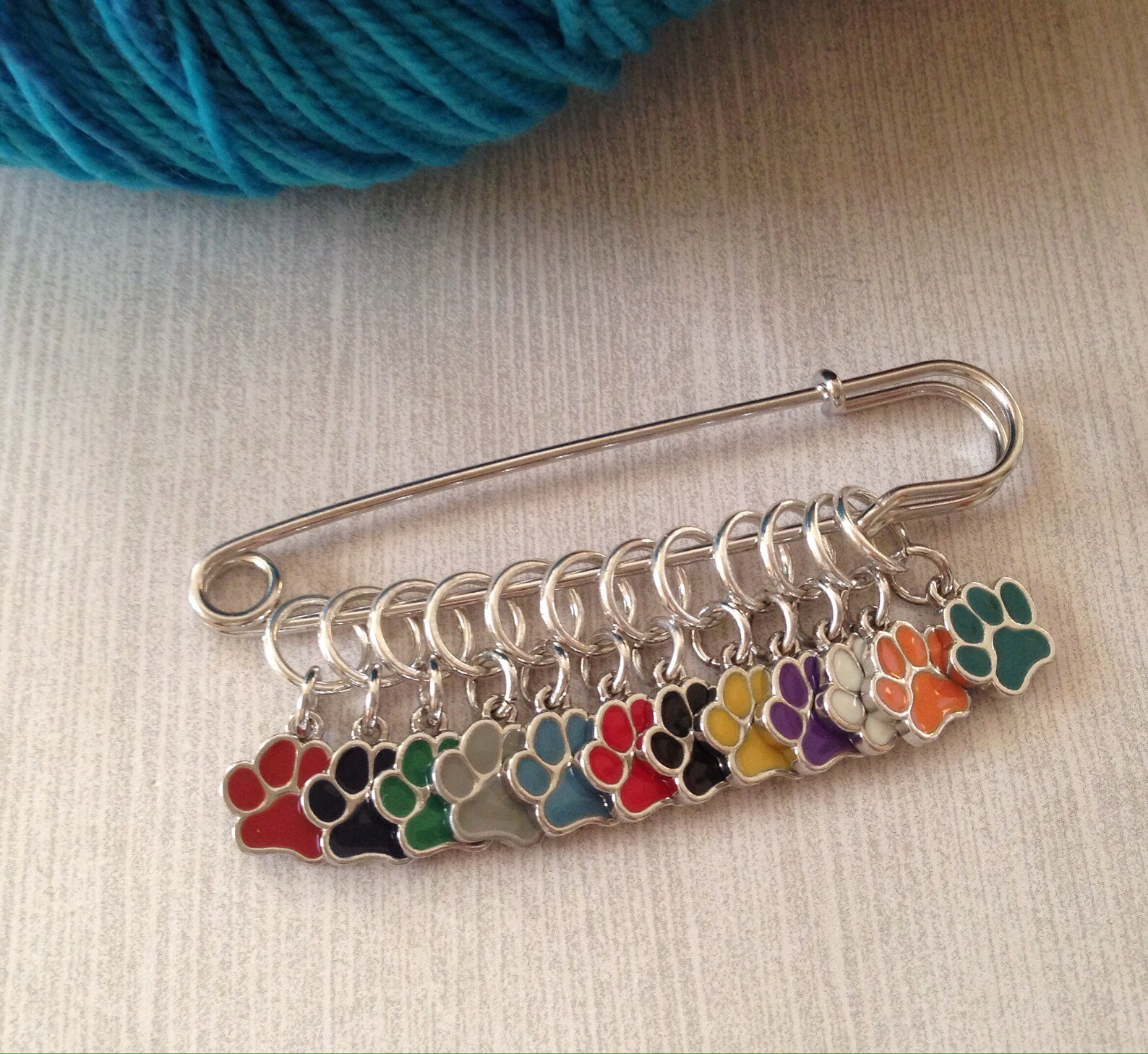 Dog Paw Cat Paw Stitch Marker Set 12 Snag Free Animal Paw - Etsy