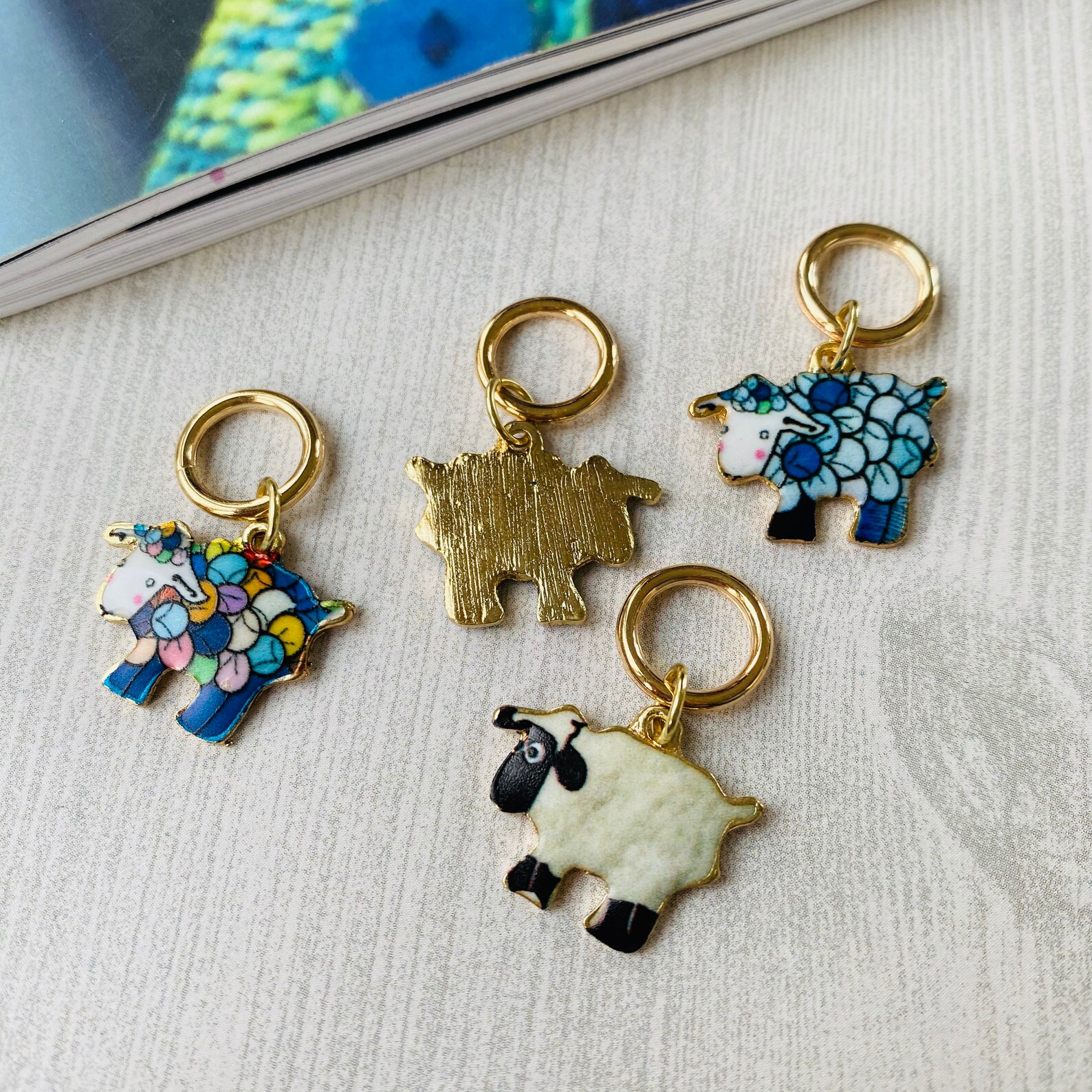 Sheep Progress Marker/stitch Marker Choice of 4 or Set of 4 | Etsy