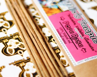 Sage and Rose Incense Sticks Blue Sage, Rose Petals, Smoke Cleansing, Pagan, Wiccan, Smudge ...