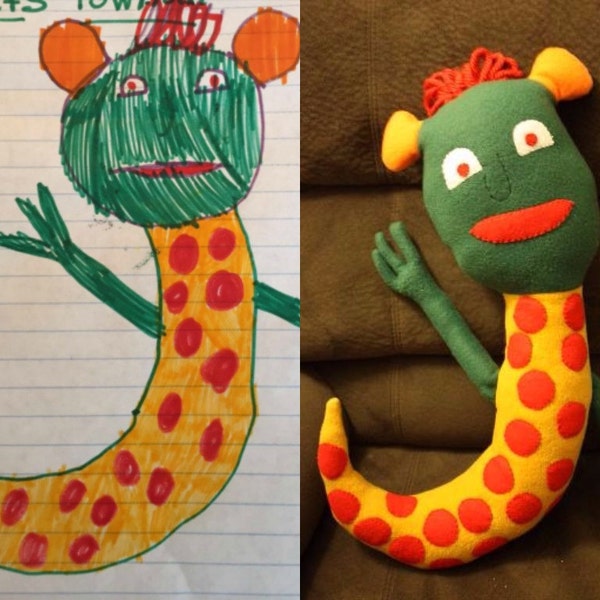 Stuffed Animal From Drawing - Etsy