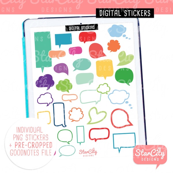 "speech Bubble Stickers" - Etsy