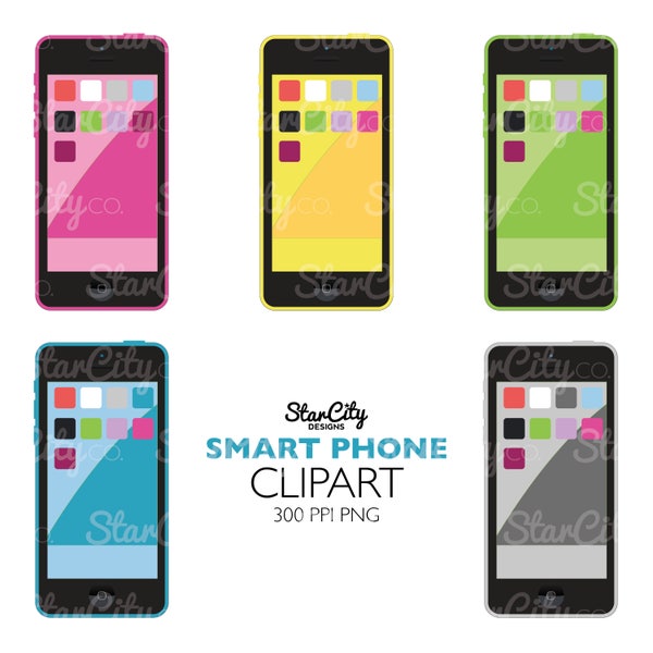 Cell Phone Clipart - Etsy