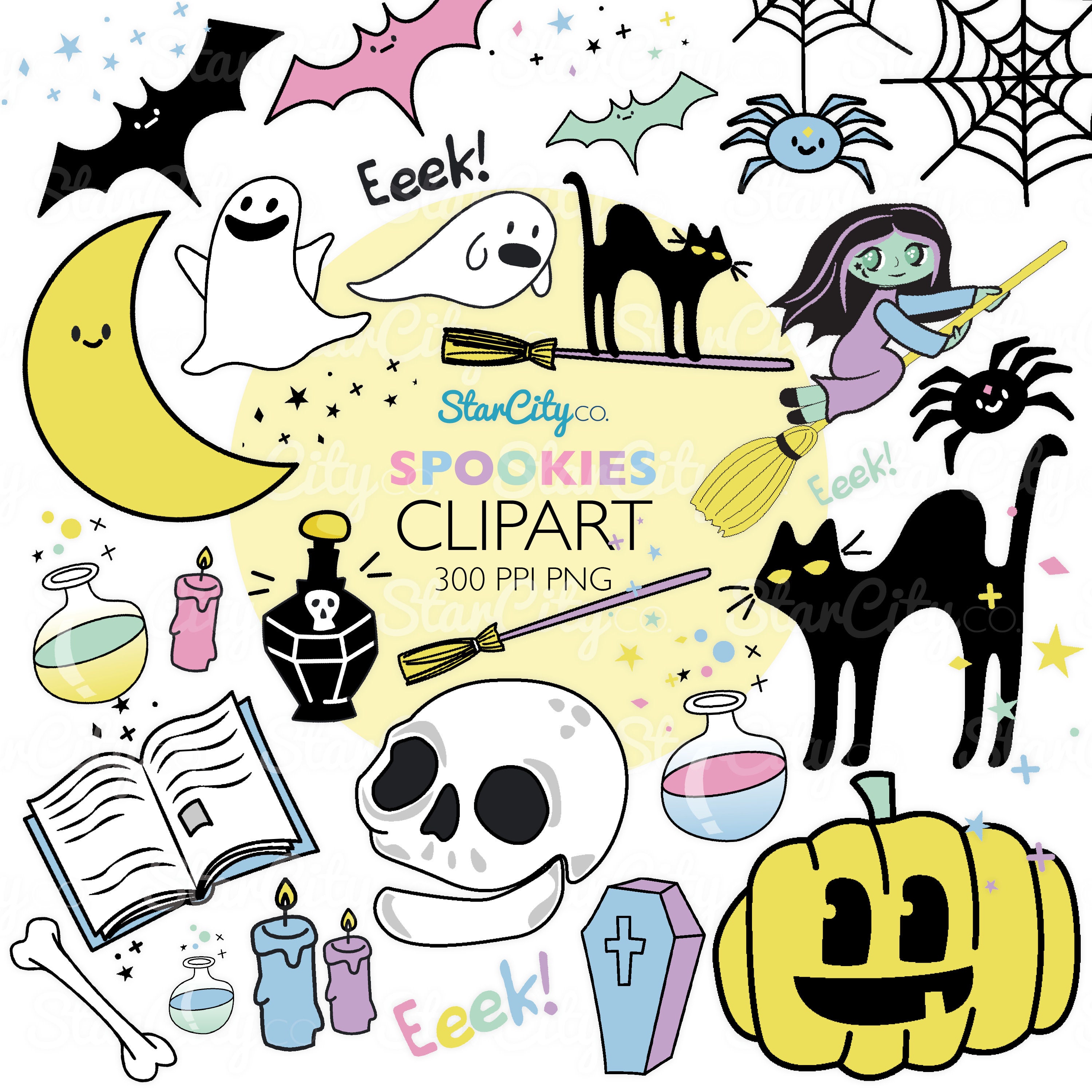 Cute Happy Halloween Clipart