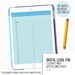 Digital Blue Legal Notepad for Tablet Planners Tabbed - Etsy
