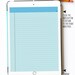 Digital Blue Legal Notepad for Tablet Planners Tabbed - Etsy