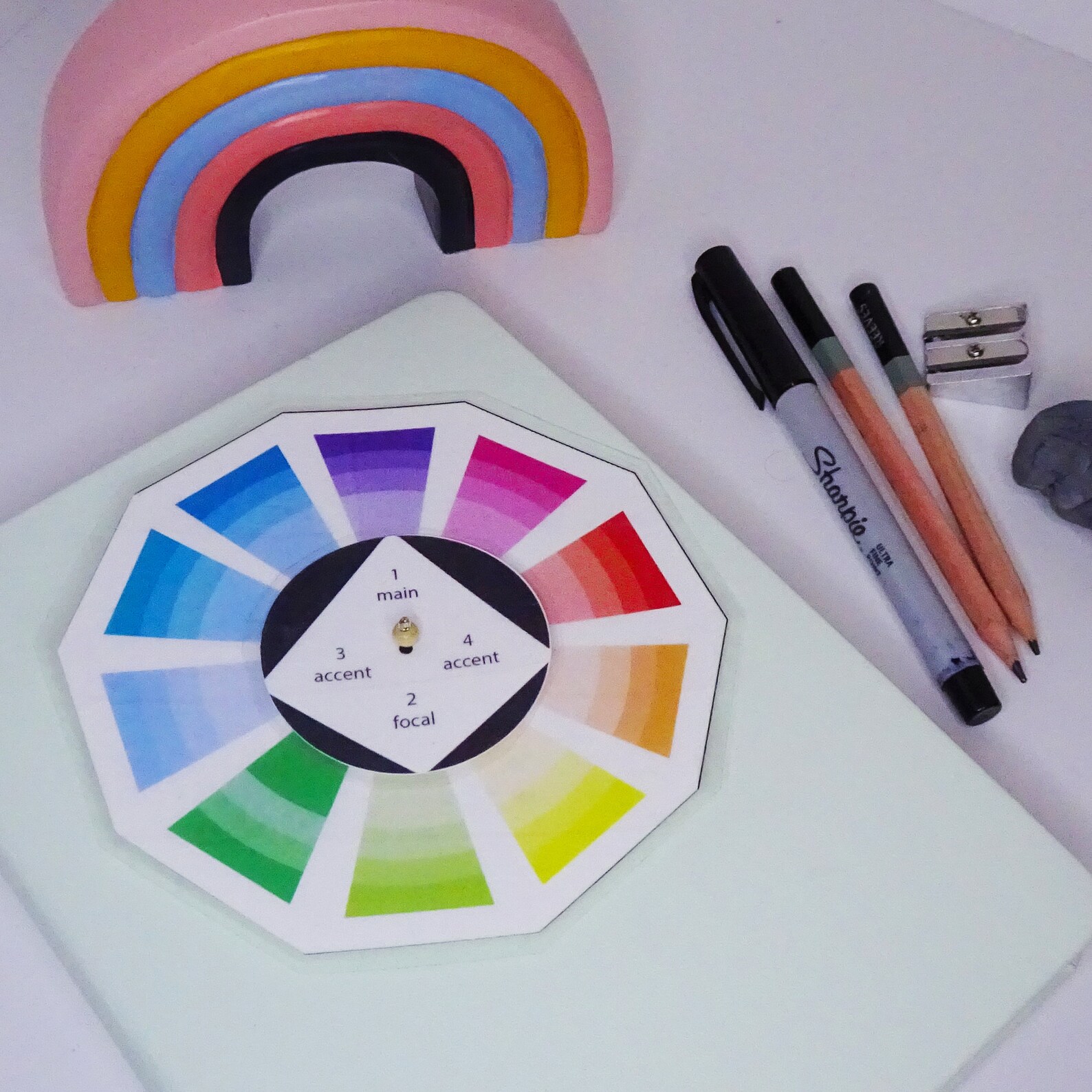 Printable Color Wheel, Printable Design Tools, Printable Color Picker ...