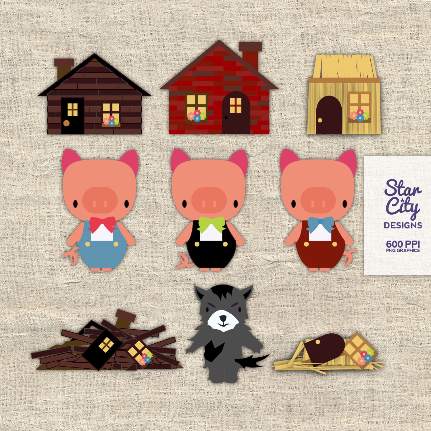 Fairy Tale Clipart Red Riding Hood Clipart Goldilocks - Etsy Canada